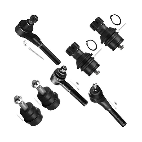 商品名: SCITOO サスペンションキット 7点 フロントインナー&amp;アウタータイロッドエンド 4 アッパー&amp;ローアーボールジョイントフィット 1991-2001 ジープチェロキー 1993-1998 グランドチェロキー 4...