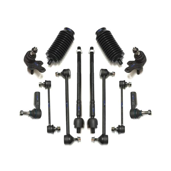 商品名:  12 Pc Suspension Tie Rod Linkages Front &amp; Rear Sway Bar Links Lower Ball Joints Steering Gear Bellowsブランド: Par...