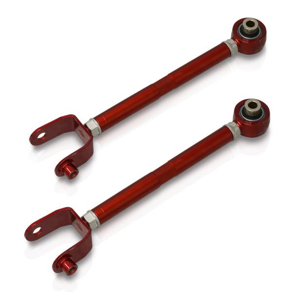 商品名:  AJP Distributors Rear Lower Suspension Adjustable Camber Kit Control Arms Rods UCA Set Red Compatible/Replacement ...