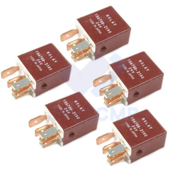 商品名: SINOCMP 5個 156700-2190 リレーアッシー 24V 5ピン付き - デンソーリレーモジュールショベル用ショベルリレー スペアパーツ (5) SINOCMP 156700-2190 Relay Assy 24V w...