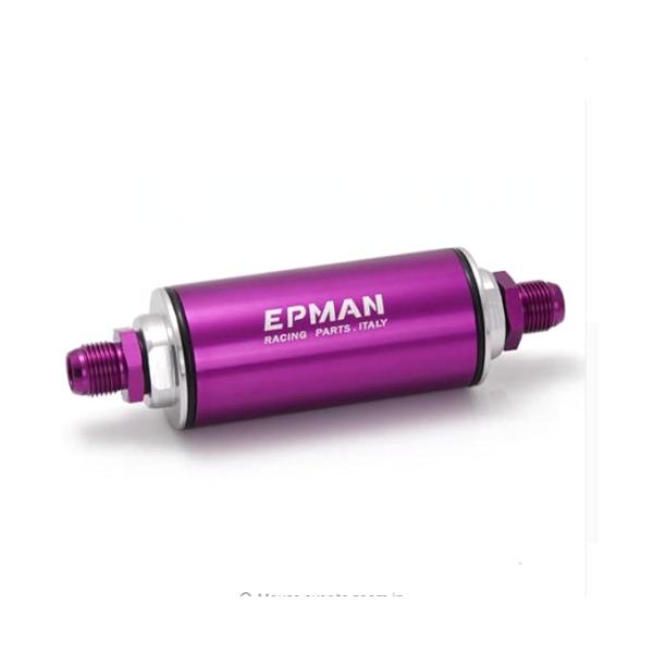 商品名:  Epman -High Flow Performance Universal AN8 Aluminum Fuel Filter Petrol With 100 Micron Element Steel SS TR-OF08 (P...