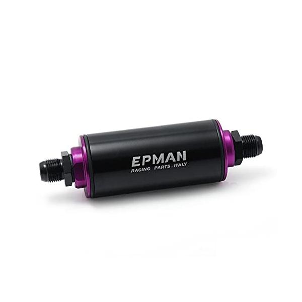 商品名:  Epman -High Flow Performance Universal AN8 Aluminum Fuel Filter Petrol With 100 Micron Element Steel SS TR-OF08 (B...