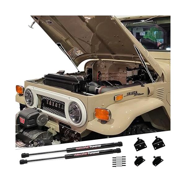 商品名:  Redline Tuning 21-27002-02 Hood QuickLIFT Plus System Compatible with Toyota Land Cruiser FJ40 1963-1982 (All Blac...