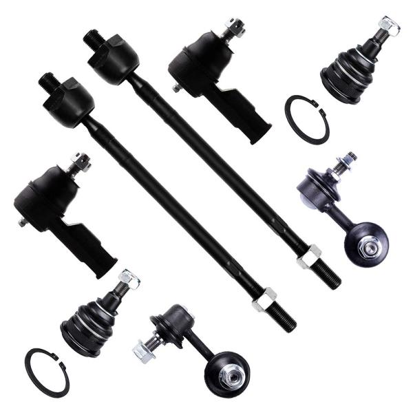 商品名:  SCITOO 8pcs Front Suspension Kit Inner Outer Tie Rod End Sway Bar End Link Lower Ball Joint Replacement For 2000-2...