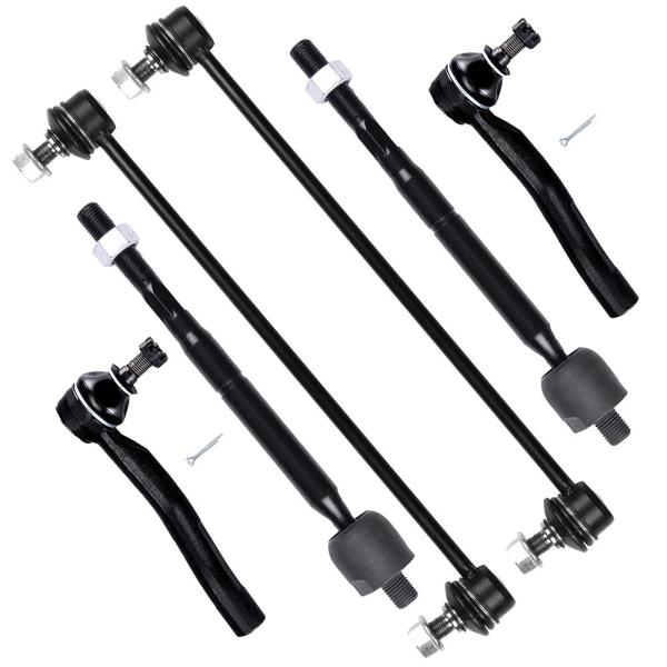 商品名:  SCITOO 6pcs Front Suspension Kit Inner Outer Tie Rod End Sway Bar End Link Replacement For 2007-2012 For Toyota Fo...