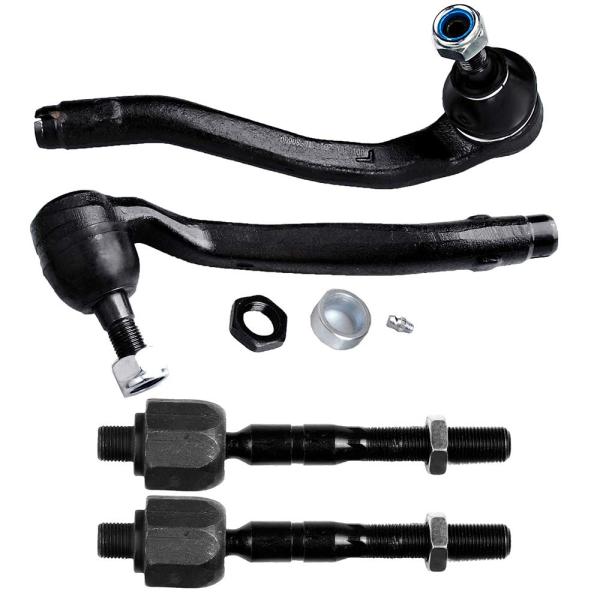 商品名: ECCPP フロントインナーアウタータイロッドエンド 98 99 00 01 02 03 04 05 メルセデスベンツ ML320 ML350 ML430 ML55 AMG 4ピース EV80689 ES80690 ES80691...