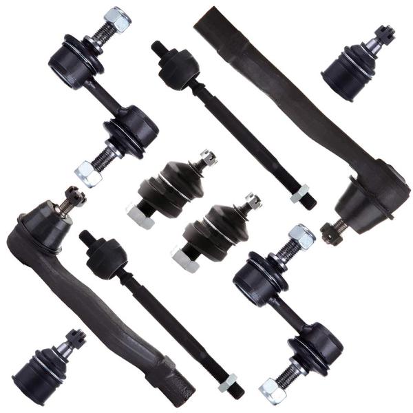 商品名:  SCITOO 10pcs Front Suspension Kit Inner Tie Rod End Outer Tie Rod End Sway Bar End Link Lower Ball Joint Upper Adj...
