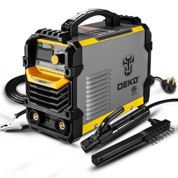 商品名: DEKOPRO Soldador MMA de 110/220 V, m〓quina soldadora ARC de 160 A, pantalla digital IGBT, soldador de arranque en c...