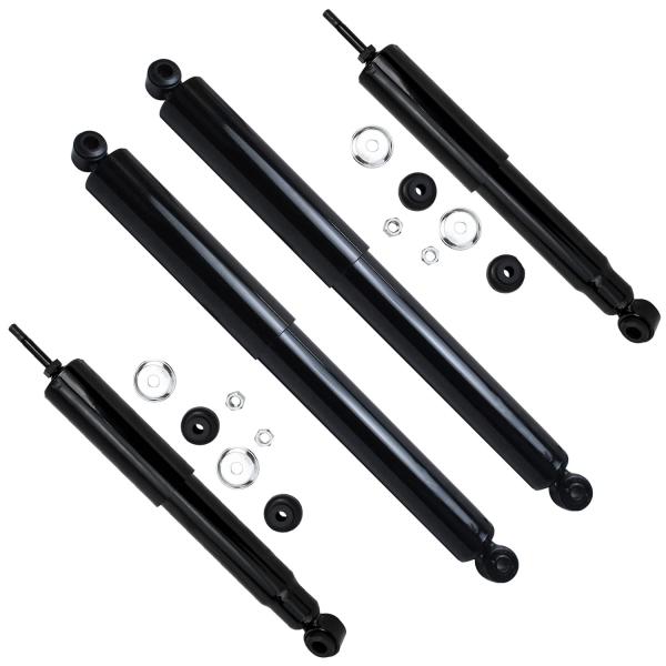 商品名:  Detroit Axle - 2WD 4pc Shock Absorbers for 1999-2015 Ford F-350 Super Duty, 4 Front and Rear Shock Absorbers 2000 ...