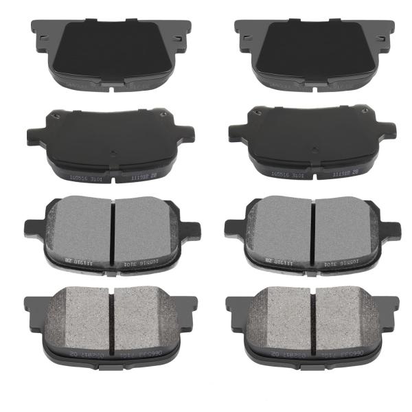 商品名: AUTOMUTO フロントリアセラミックブレーキパッドセット 2000-2001 Lexus ES300,2000-2001 Toyota Camry用 AUTOMUTO D707 &amp; D835 8pcs Front Re...