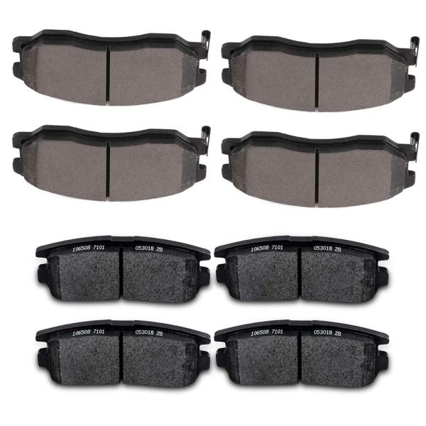 商品名: SCITOO フロントリアセラミックブレーキパッド 8個入り Ceramic Brake Pads Kits,SCITOO 8pcs Brakes Pads Set fit for 12-15 for Chevrolet Capt...