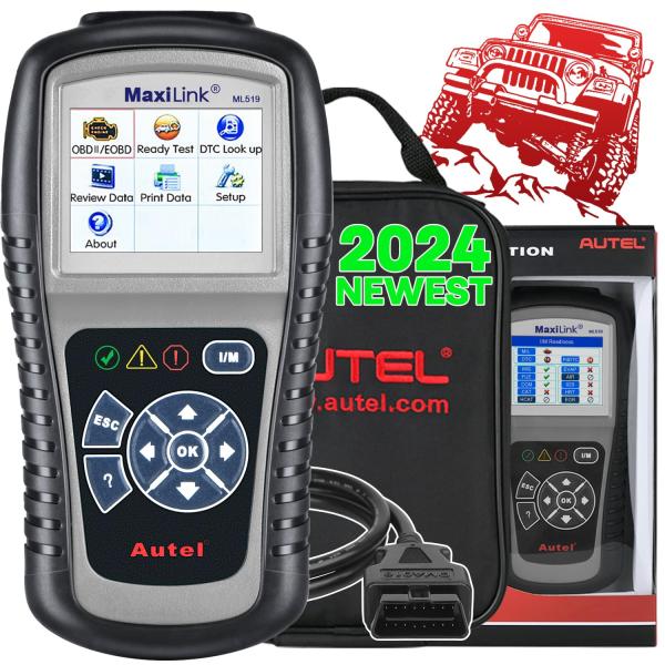 商品名: Autel MaxiLink ML519 OBD2スキャナー エンハンスモード6車両コードリーダー エンジンライト読み取り/消去障害コード車診断ツール ワンクリックでSMONチェック、DTCルックアップ AL319のアップグレード...