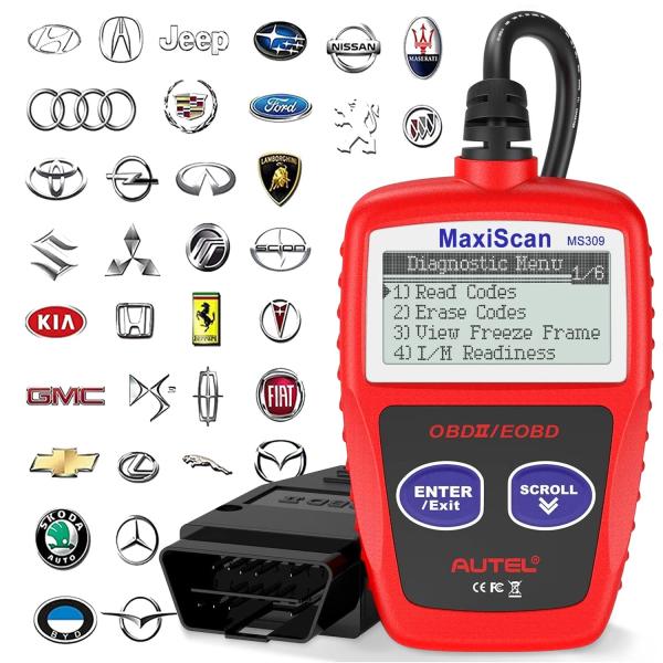 商品名: MaxiScan MS309 CAN OBD II-Lecteur de Code Autel OBD2 Scanner MS309 Universal Car Engine Fault Code Reader, Check En...