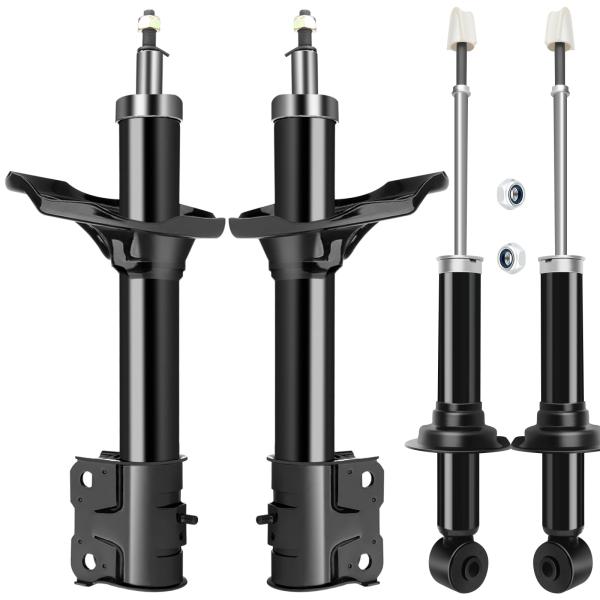 商品名: 三菱用ストラット、AUTOMUTO フルセットショックアブソーバーキット 2003 2004 三菱アウトランダー 334368 341361 72418 71146 フロントとリア オートショック -4個 Struts for M...