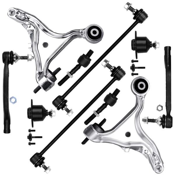 商品名: cciyu フロントロワーコントロールアームボールジョイントスタビライザー/スウェイバー アウターインナータイロッドエンド ボルボS60 V70用 10個 サスペンションキット cciyu Front Lower Control ...