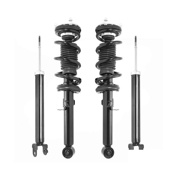 商品名: COMPLETESTRUTS - フロントコンプリートストラットアセンブリ コイルスプリングとリアショックアブソーバー付き 交換用 2007-2008 インフィニティ G35 RWD セダン用 - 4個セット COMPLETEST...