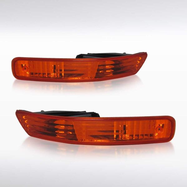 商品名: Autozensation Acura Integra JDMアンバーフロントバンパーパークウィンカーライト Autozensation Compatible with Acura Integra 1998-2001, Amber...