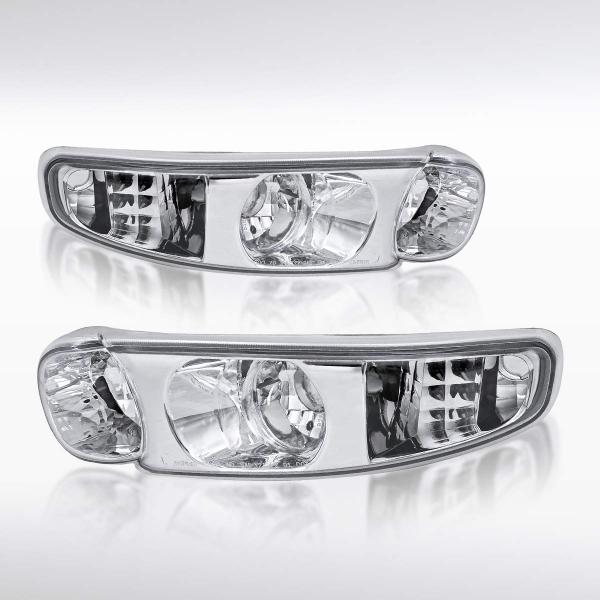 商品名: Autozensation GMC Sierra 2000-2006 Yukon Denali クロムハウジング クリアレンズ バンパーライト L+R ペアアセンブリ Autozensation Compatible with G...