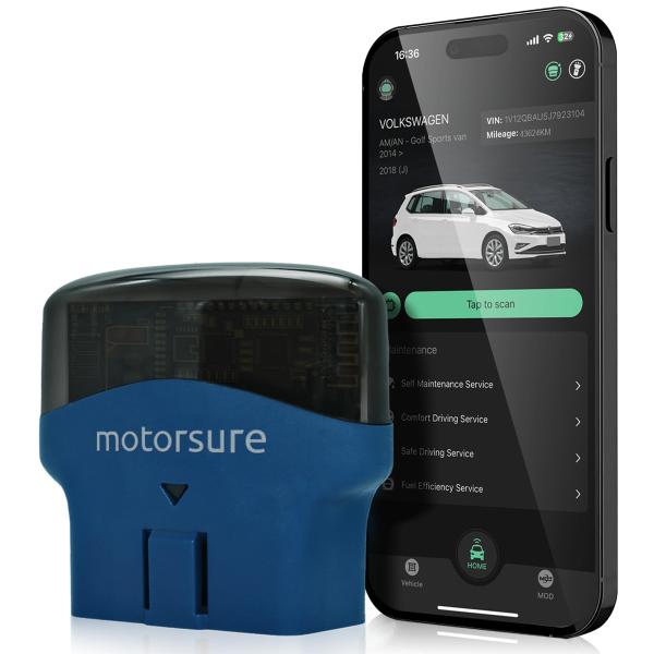 商品名: MotorSure OBD2スキャナー Bluetooth診断スキャンツール 双方向フルシステムコードリーダー ドイツ車対応 - アウディ フォルクスワーゲン ポルシュ BMW ミニ ベンツ シュコダ シート - iOS &amp...