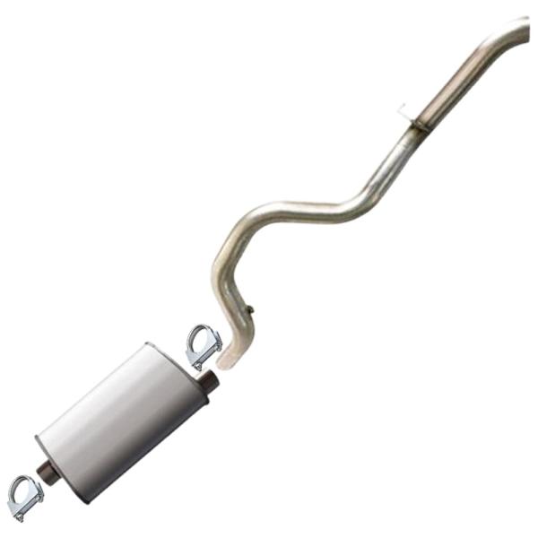 商品名: Northeastern Exhaust ステンレススチール | マフラーテールパイプ排気システムキット ジープラングラー2.5L 1997-2000 4.0L対応クランプ付き Northeastern Exhaust Stain...