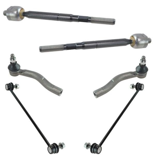 商品名:  TRQ Front Steering &amp; Suspension Kit Sway Bar Stabilizer Link Tie Rod Compatible with 2007-2008 Toyota Yarisブラン...