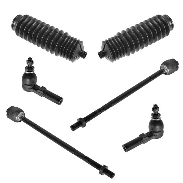 商品名:  TRQ Front Inner Outer Tie Rod End Rack Bellow Boot Steering Kit Set 6pcブランド: TRQ商品番号: ◆新品・未使用【発送方法】海外在庫商品のため、お届けに通...