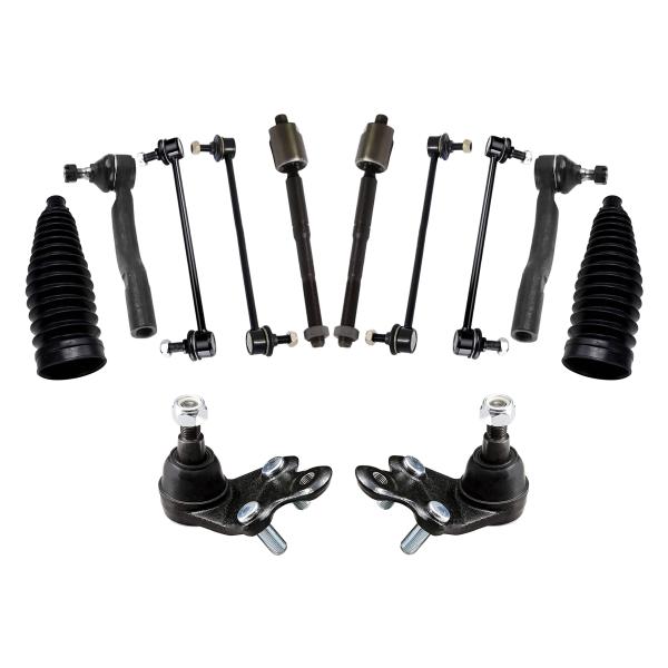 商品名:  PartsW - 12 Pc Rear &amp; Front Suspension Kit Ball Joints Sway Bars Bellow Boots Inner Outer Tie Rod Endsブランド: Pa...