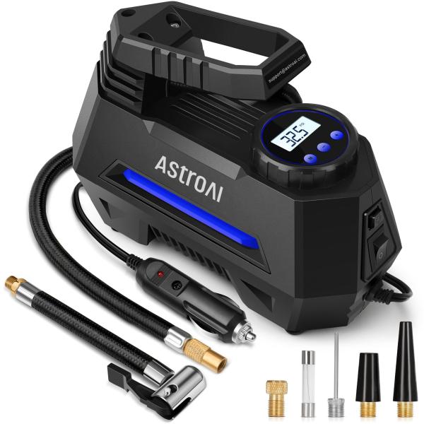 商品名:  AstroAI Tire Inflator Portable Air Compressor Tire Air Pump for Car Tires - Car Accessories, 12V DC Auto Pump with...