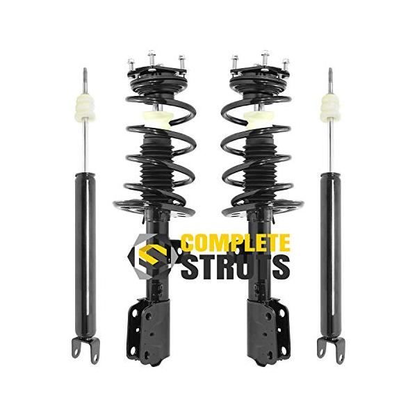 商品名: COMPLETESTRUTS - フロントコンプリートストラットアセンブリ コイルスプリングとリアショックアブソーバー付き 交換用 2011-2013 Ford Explorer FWD 4個セット COMPLETESTRUTS ...