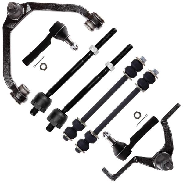商品名:  SCITOO 8pcs Front Suspension Kit Upper Control Arm And Ball Joint Inner Outer Tie Rod End Sway Bar End Link Replac...
