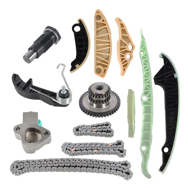 商品名: labwork 13ピース タイミングチェーンキット VW Jetta Golf MK5 MK6 Passat Audi A4 EA888 1.8T 2.0T labwork 13Pcs Timing Chain Kit - Te...