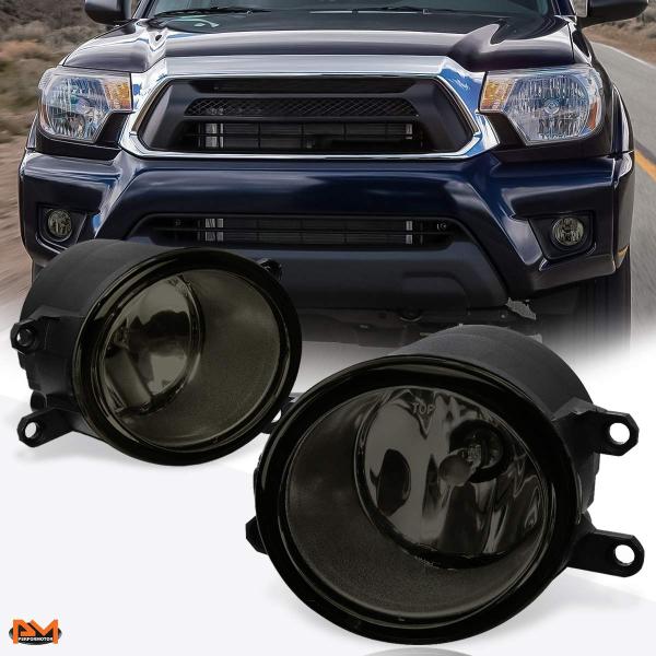 商品名:  PM PERFORMOTOR Front Bumper Fog Lights Lamps Compatible with Camry/Highlander/Rav4 07-13,Smoked Lensブランド: PM PERFO...