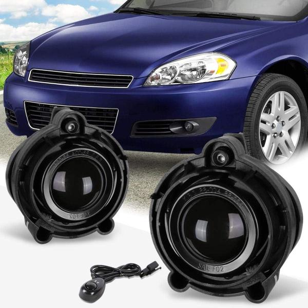 商品名:  PM PERFORMOTOR Front Bumper Fog Lights Lamps w/Switch Compatible with Chevy Camaro/Traverse 10-15,Smoked Lensブランド:...