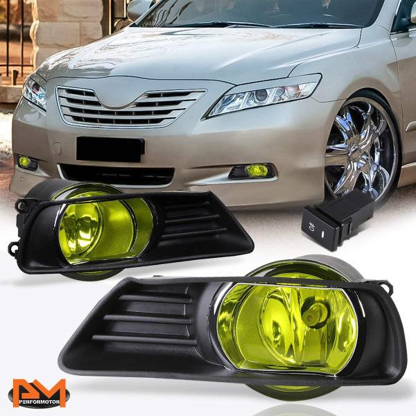 商品名:  PM PERFORMOTOR Front Bumper Fog Lights+Bezel+Switch Compatible with Camry 07-09,Amber Lensブランド: PM PERFORMOTOR高さ: ...