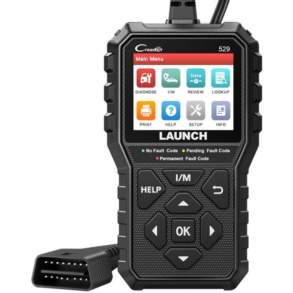 商品名: LAUNCH CR529 OBD2 診断機 自動車用 故障診断機 チェックエンジンライトの消灯 フルOBD2機能 故障コード意味解釈 初心者向け メニュー日本語表示可能 JOBD国産車対応不可 LAUNCH CR529 OBD2 ...