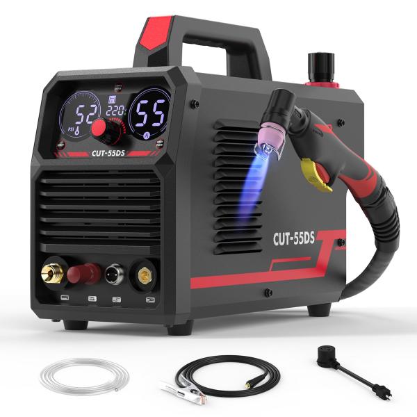 商品名:  YESWELDER CUT-55DS Plasma Cutter, 55Amp Non-Touch Pilot Arc Air Power, Large Digital Display 110/220V Dual Voltage...