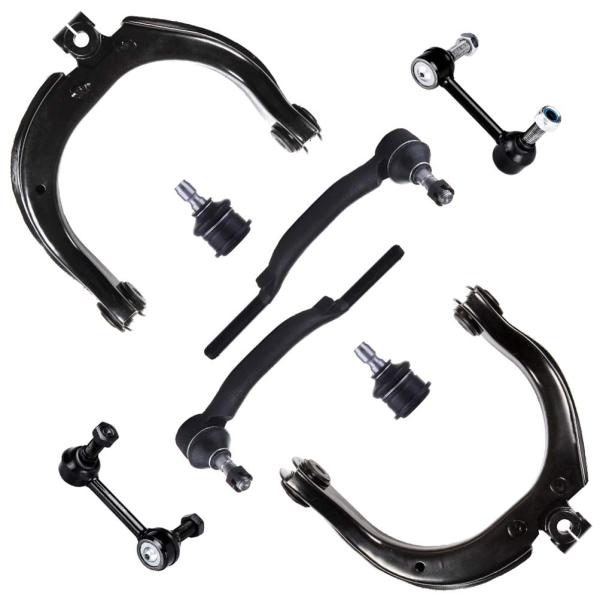 商品名:  SCITOO 8pcs Front Suspension Kit Upper Control Arm Upper Ball Joint Outer Tie Rod End Sway Bar Link Replacement Fo...