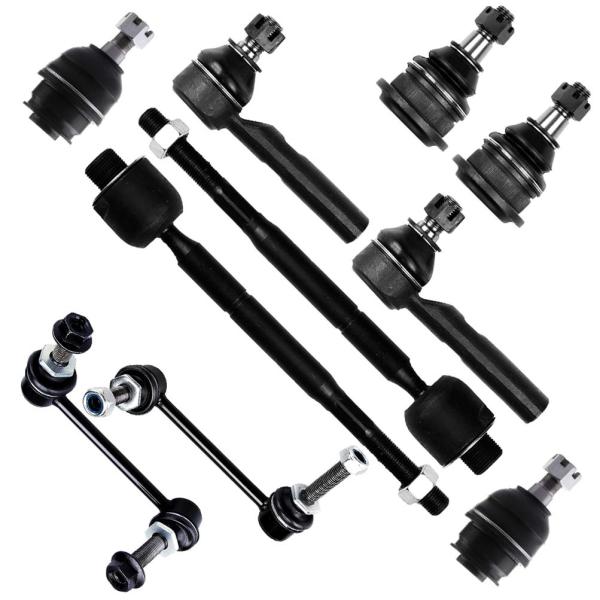 商品名:  SCITOO 10pcs Front Suspension Kit Inner Tie Rod End Outer Tie Rod End Sway Bar End Link Lower Ball Joint Upper Bal...
