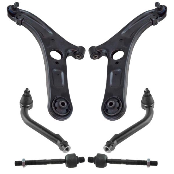 商品名:  TRQ Front Steering &amp; Suspension Kit Control Arm with Ball Joint Tie Rod Compatible with 2011-2016 Hyundai Elan...