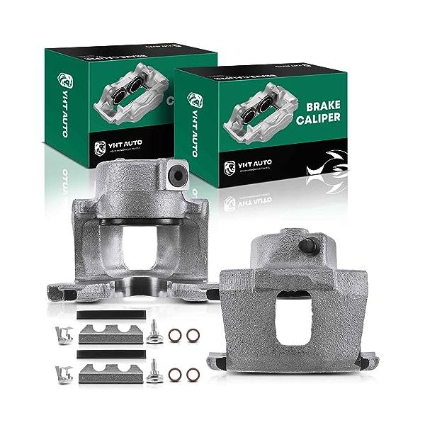 商品名: フロント左右ブレーキキャリパーアセンブリ 2個セット Jeep CJ5 CJ7 Scrambler AMC AMX Concord Spirit用 YHTAUTO Front Disc Brake Calipers without...