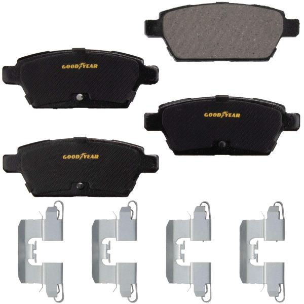 商品名:  Goodyear Brakes GYD1161 | Premium Ceramic Rear Brake Pads fits Ford Fusion 12-06; Lincoln MKZ 12-07, Zephyr 2006; ...