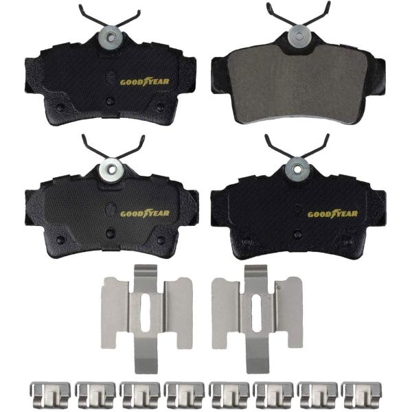 商品名:  Goodyear Brakes GYD627 | Premium Ceramic Rear Brake Pads fits Ford Mustang 04-94; Panoz AIV Roadster 00-99, Espera...