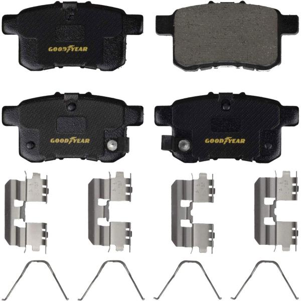 商品名:  Goodyear Brakes GYD1451 | Premium Ceramic Rear Brake Pads fits Acura TSX 14-11; Honda Accord 17-11ブランド: Goodyear高さ...