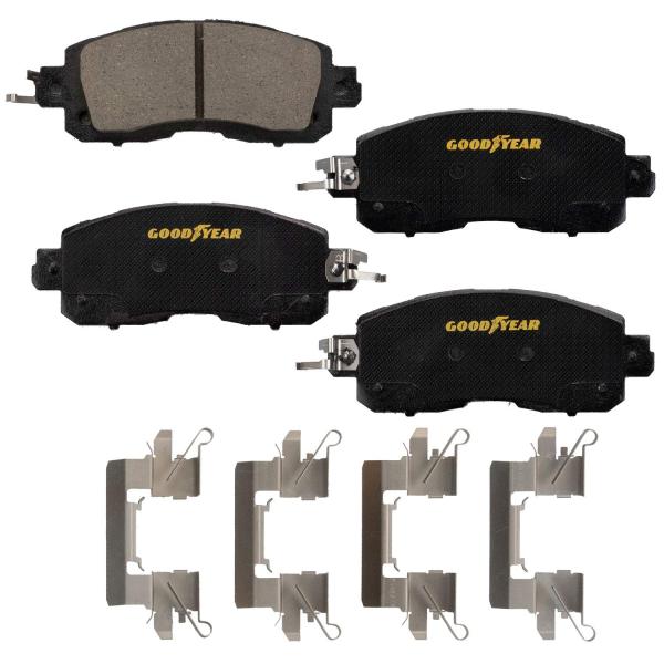 商品名:  Goodyear Brakes GYD1650 | Premium Ceramic Front Brake Pads fits Nissan Altima 20-13, Leaf 19-15ブランド: Goodyear高さ: 2...