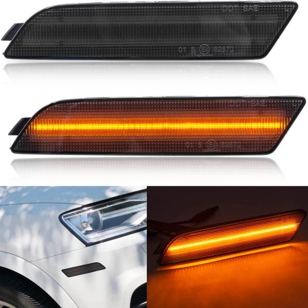 商品名:  NJSBYL Q3 LED Side Marker Light Kits for 2015 2016 2017 2018 A-u-d-i Q3 Amber LED Front Turn Signal Lamps Powered ...