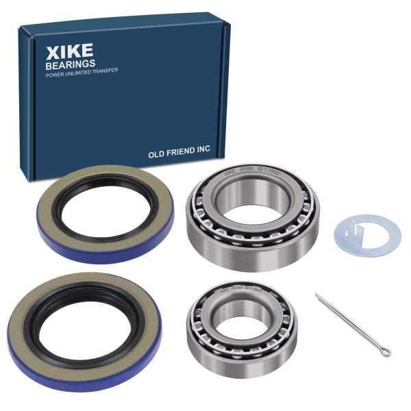 商品名: XiKe 1セット 5~6ポンド車軸 トレーラーホイールハブキット 25580/20 &amp; 15123/245ベアリング、21333TB、22333TB /10-10、10-36シール、コッターピン XiKe 1 Set F...