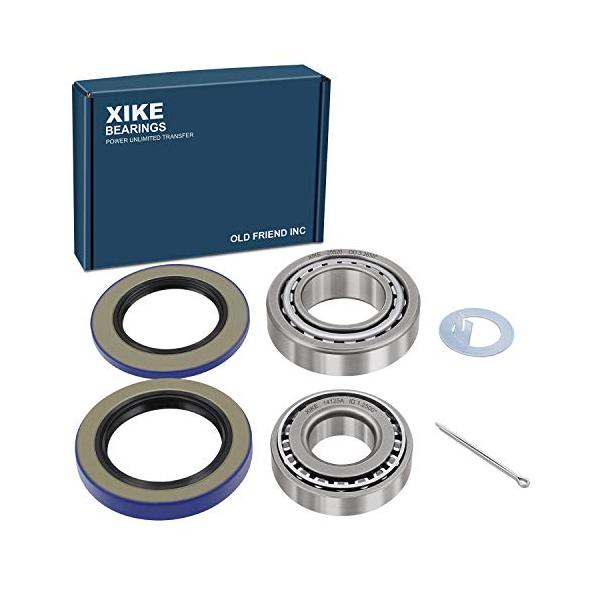 商品名: XiKe 1セット 6~7ポンド車軸トレーラーホイールハブキット 25580/25520 &amp; 14125A/14276ベアリング、21333TB /10-10、10-36シールとコッターピン付き XiKe 1 Set Fi...