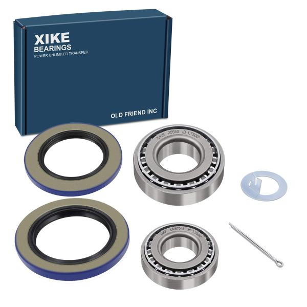 商品名: XiKe トレーラーベアリングとシールキット (1セット25580/20 &amp; LM67048/10 + シールID 2.125インチ &amp; 2.250インチ) XiKe 1 Set Fits 5,200-6,000 ...
