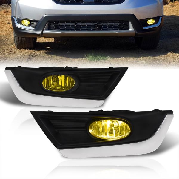 商品名:  AJP Distributors Replacement Upgrade Chrome Yellow Lens Front Bumper Driving Fog Lights Lamps Assembly Pair + Beze...