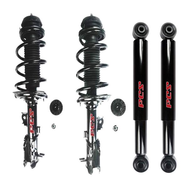 商品名:  FCS Front Struts Coil Springs &amp; Rear Shocks Kit For Kia Rio 1.6 L4 Sedan FWD Monotube Performance Upgradeブランド:...